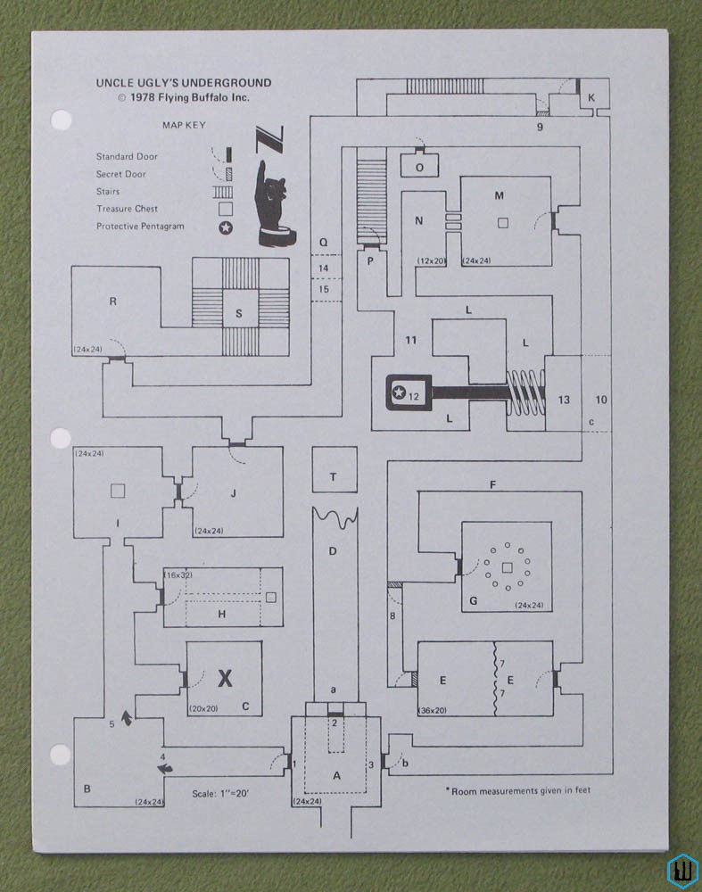 Uncle Ugly's Underground (Second 2nd printing) Tunnels & Trolls RPG